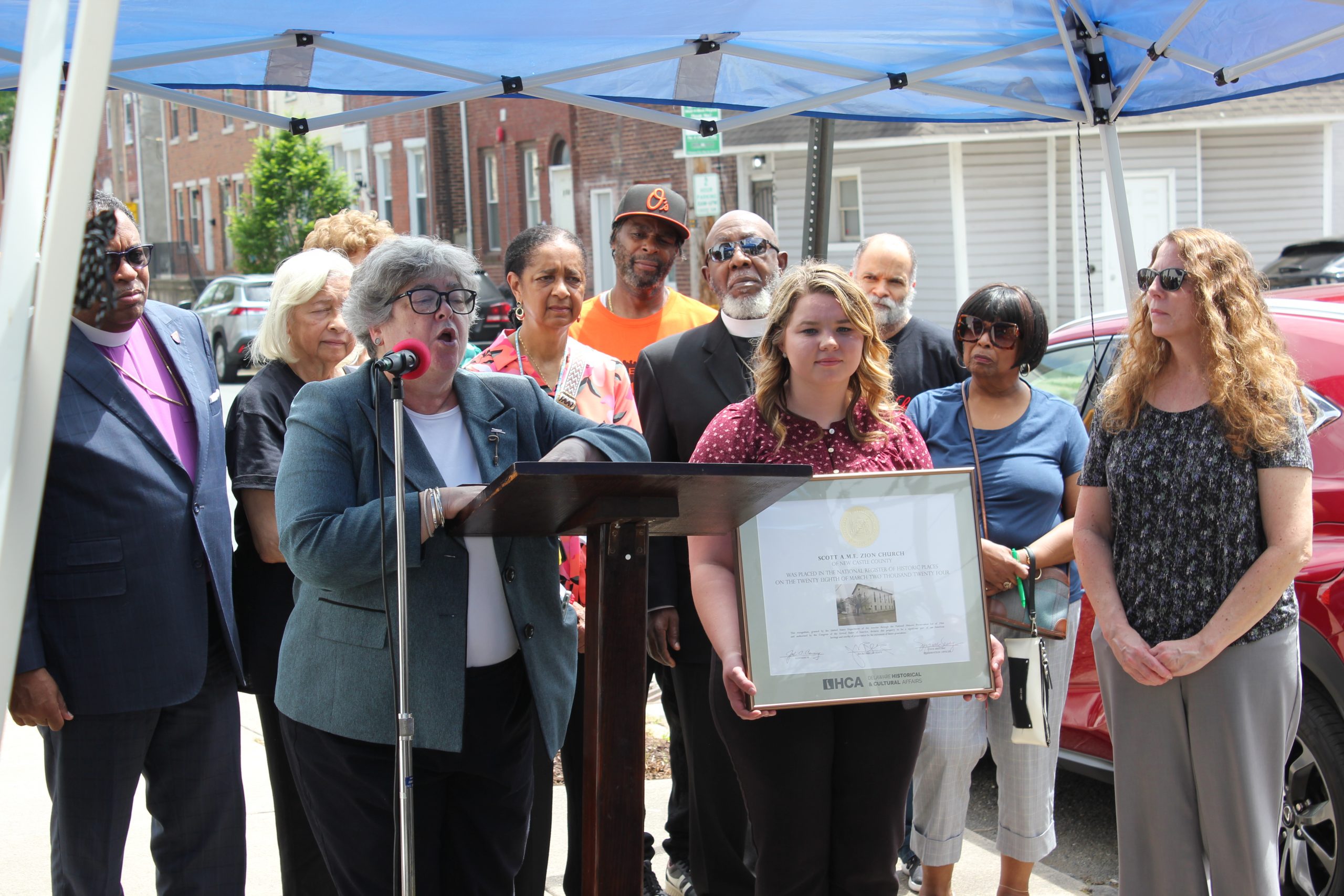 Supporters celebrate historic listing of Scott A.M.E. Zion Church ...